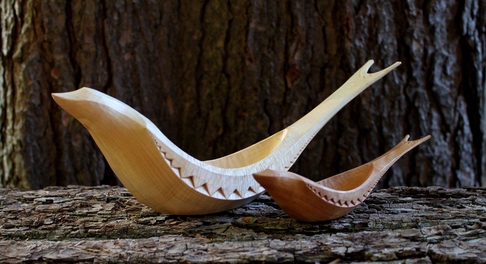 Swallows in Wood and in Motion | David Fisher, Carving Explorations