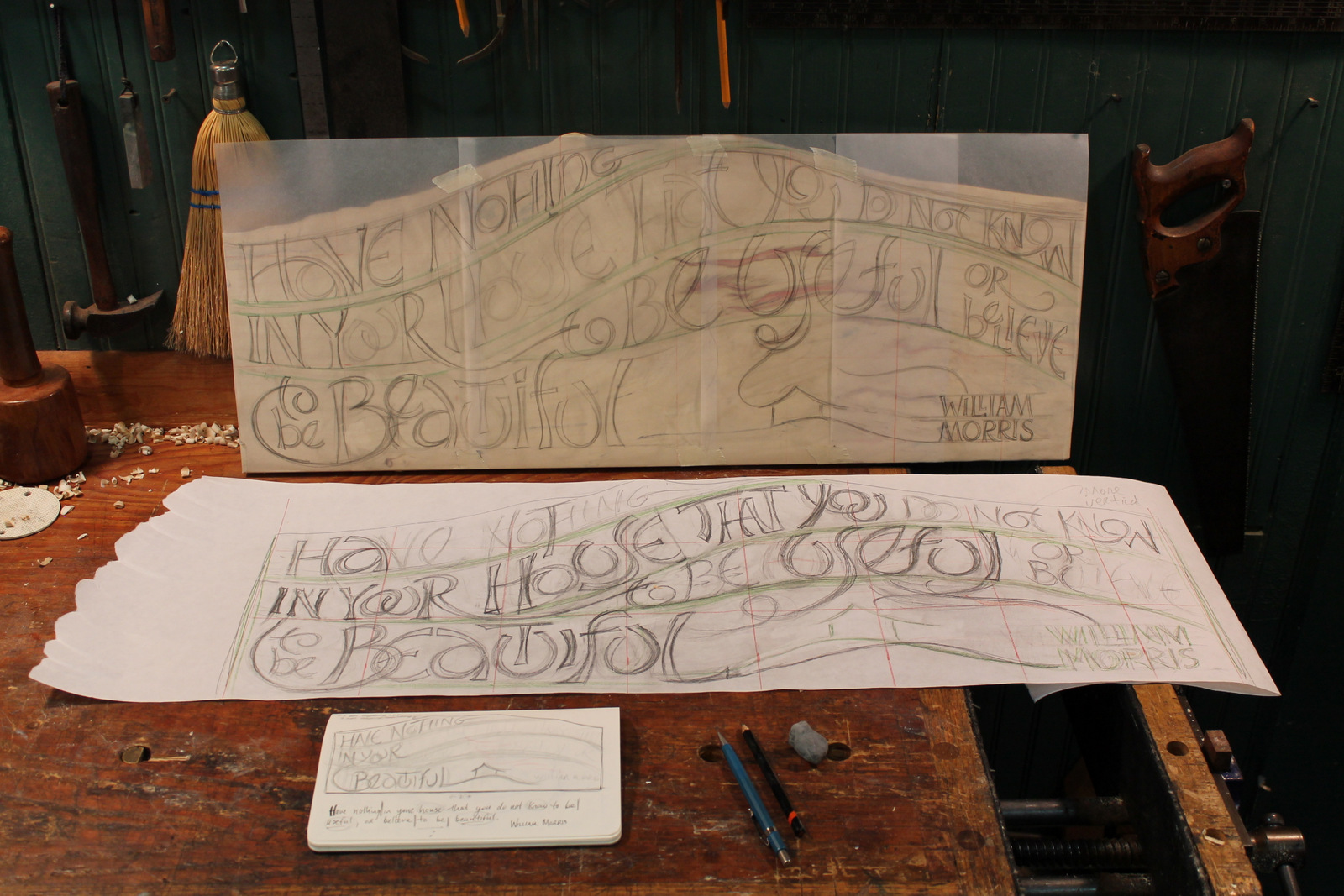 Learning from Lettering | David Fisher, Carving Explorations