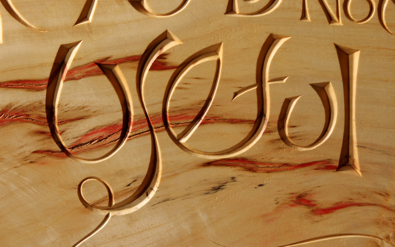 Lettering Gallery | David Fisher, Carving Explorations
