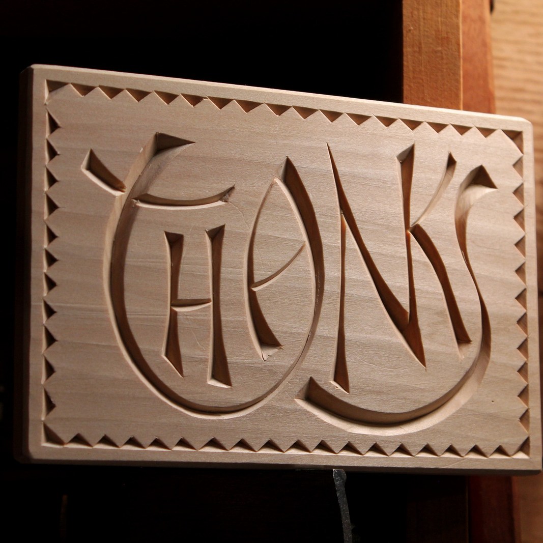 Lettering Gallery | David Fisher, Carving Explorations