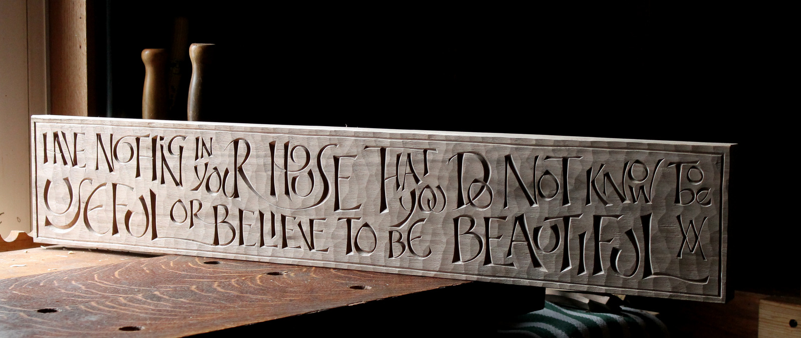 Lettering Large | David Fisher, Carving Explorations