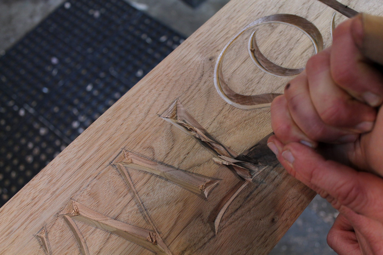 Lettering Large | David Fisher, Carving Explorations