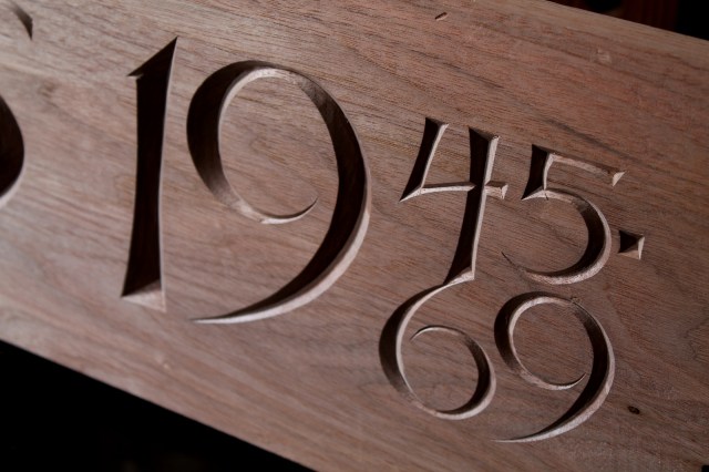 Lettering Large | David Fisher, Carving Explorations