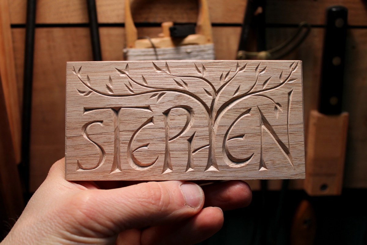 Lettering on Flat Boards | David Fisher, Carving Explorations