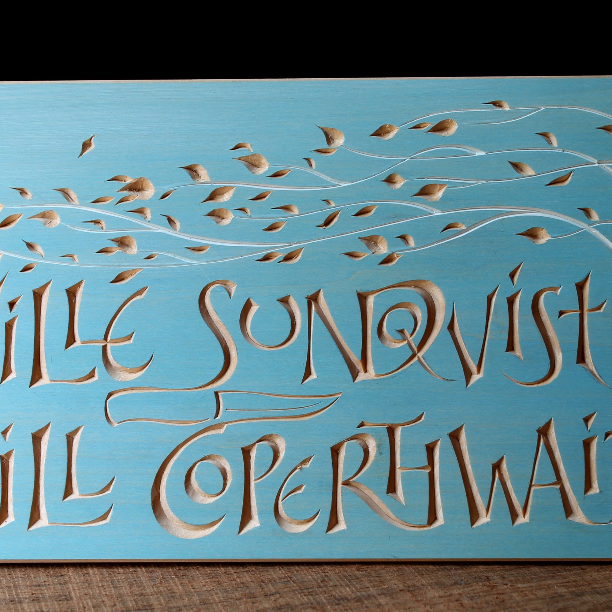 Lettering Gallery | David Fisher, Carving Explorations