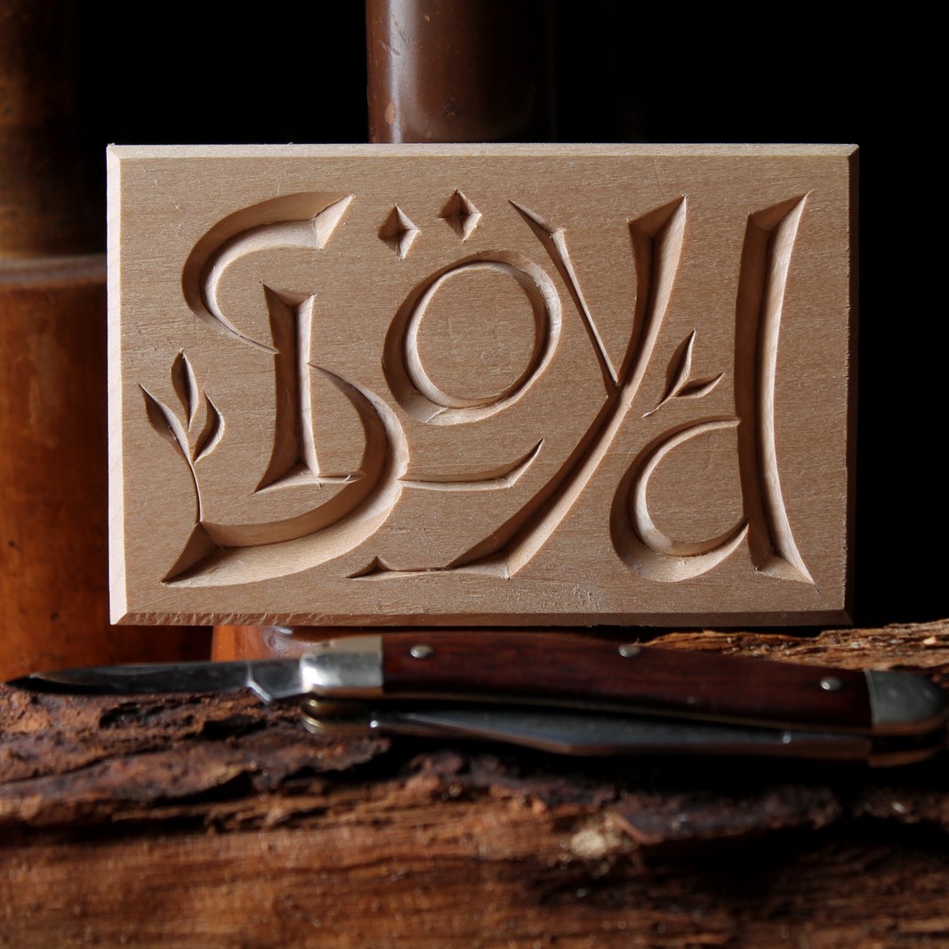 Lettering Gallery | David Fisher, Carving Explorations