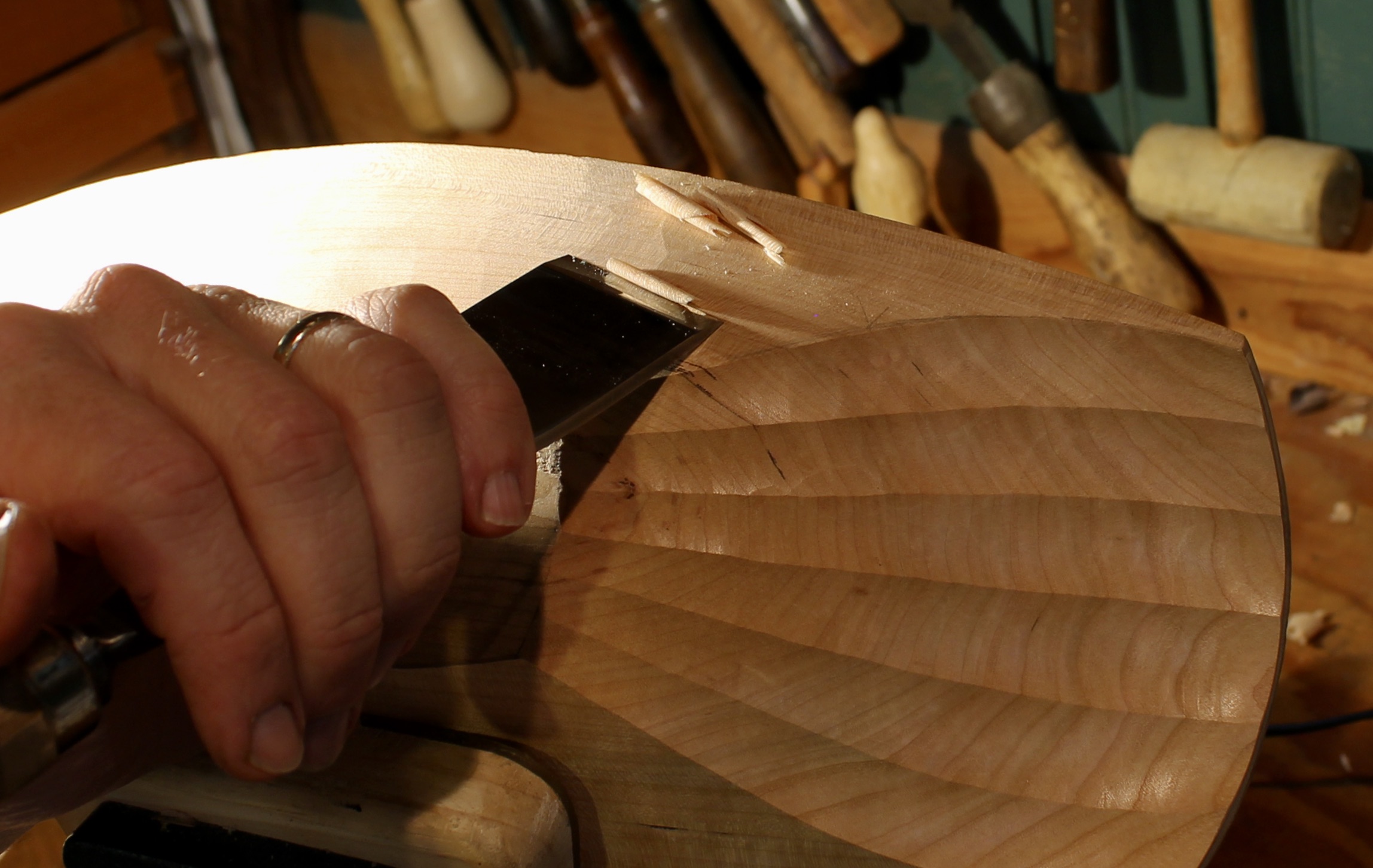 Dealing with Interlocked Grain | David Fisher, Carving Explorations