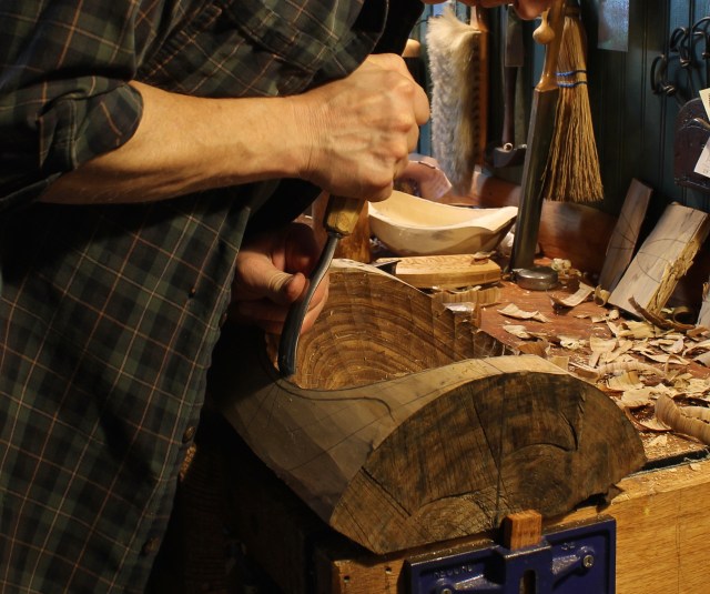 Carving American Chestnut 2: A Full Hollow | David Fisher, Carving ...
