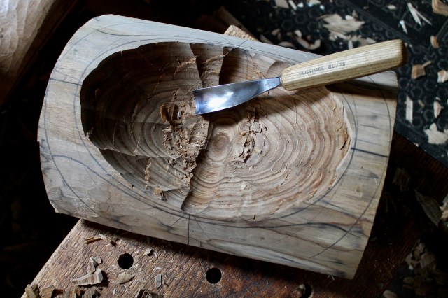 Carving American Chestnut 2: A Full Hollow | David Fisher, Carving ...