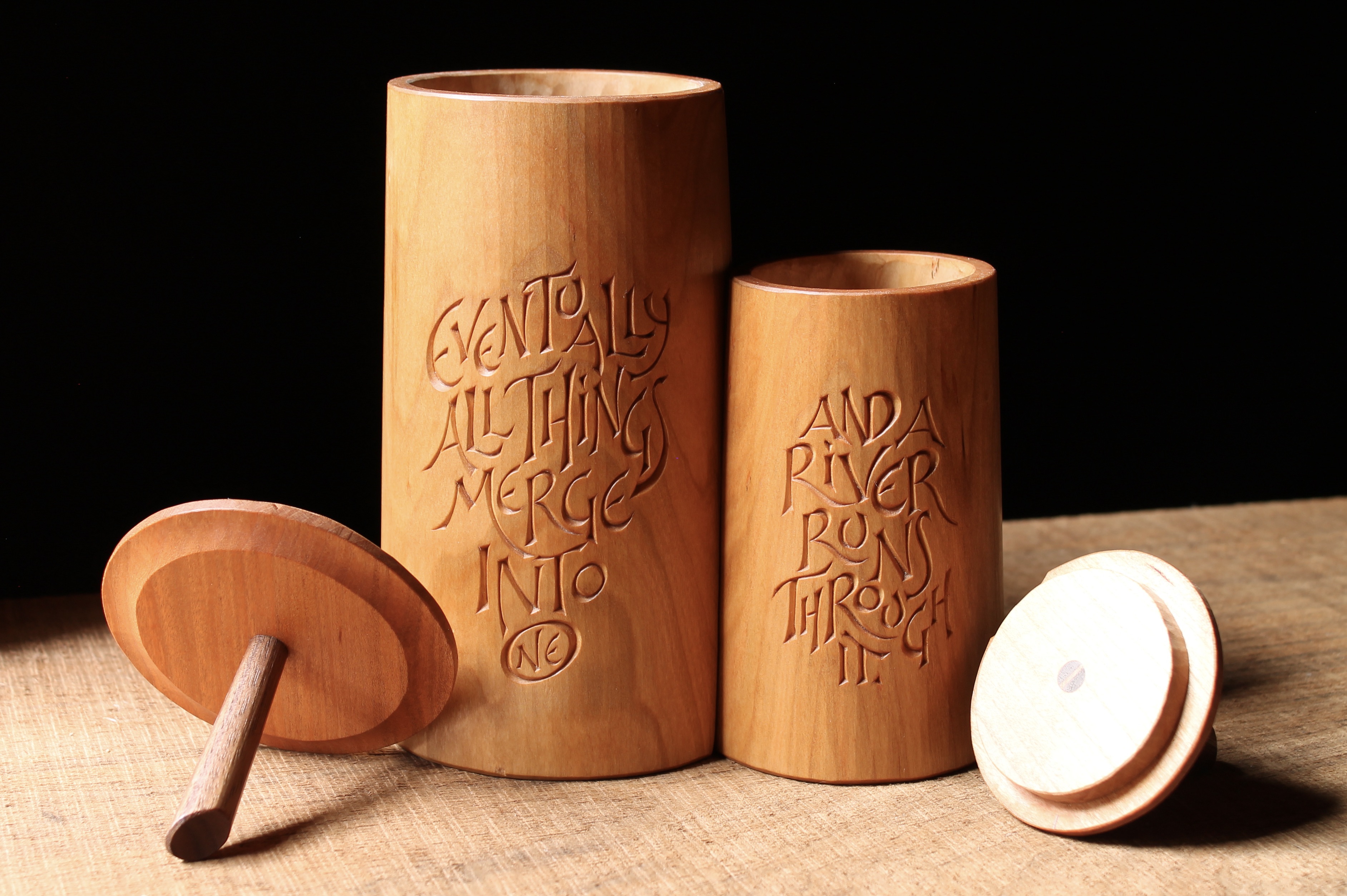 Merging Shrink Pots | David Fisher, Carving Explorations