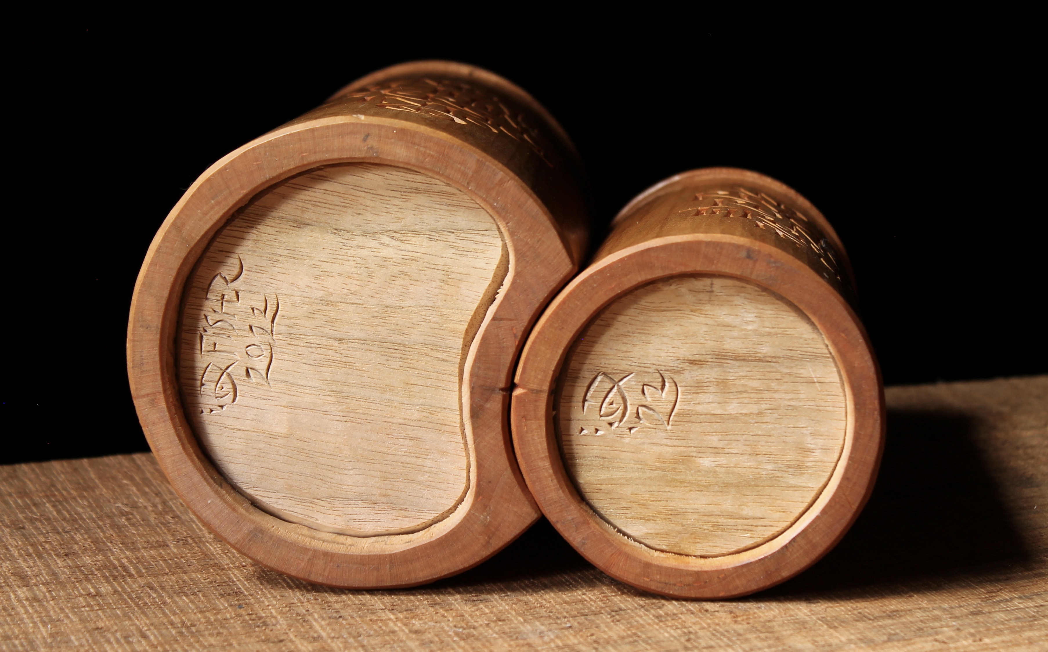 Merging Shrink Pots | David Fisher, Carving Explorations