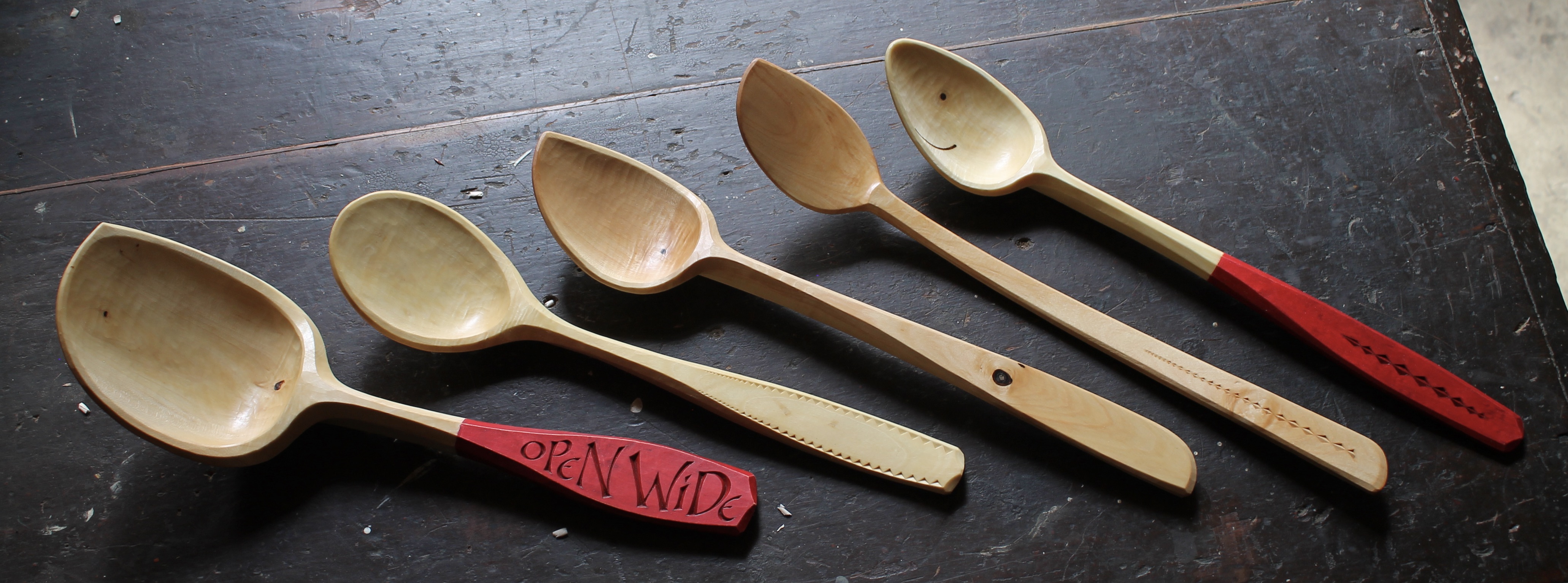 Maple Spoons | David Fisher, Carving Explorations