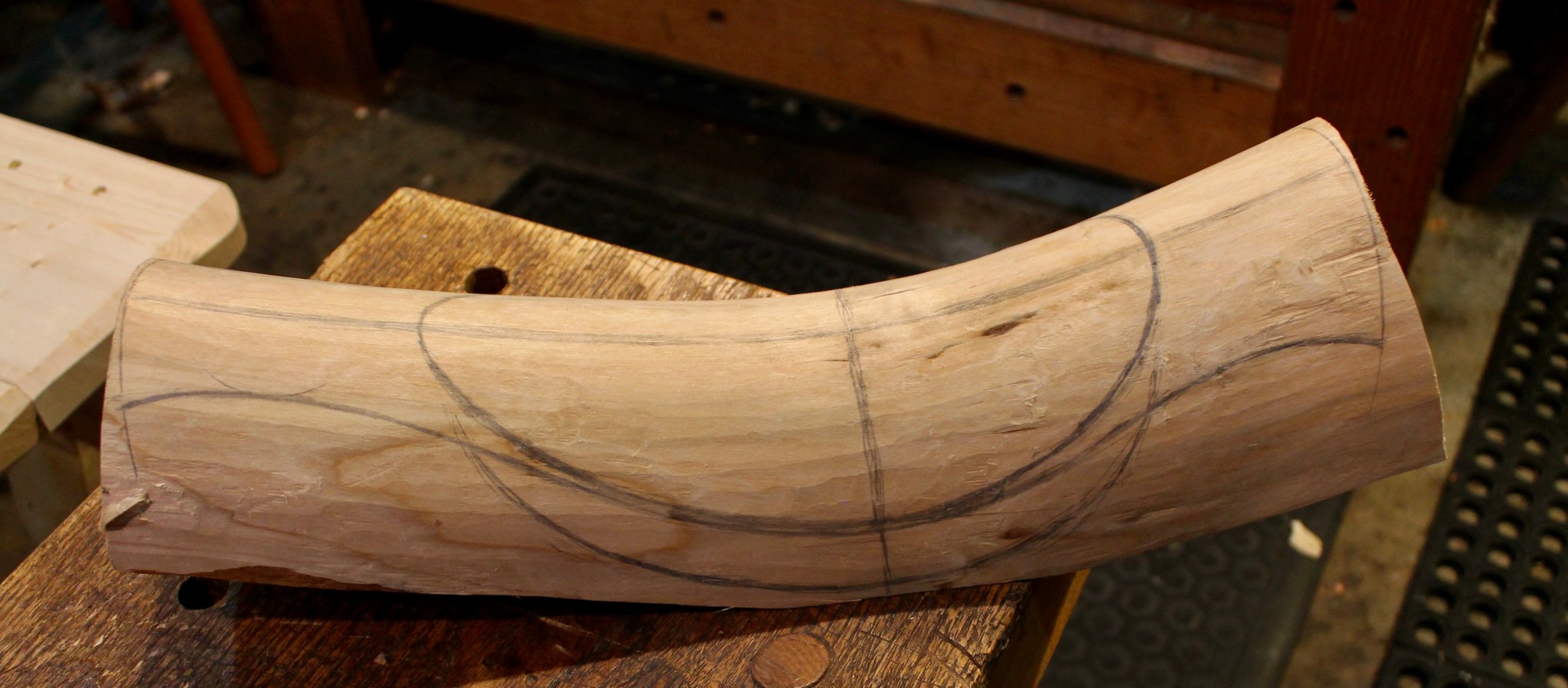 Asymmetrical Cherry Crook Bowl | David Fisher, Carving Explorations