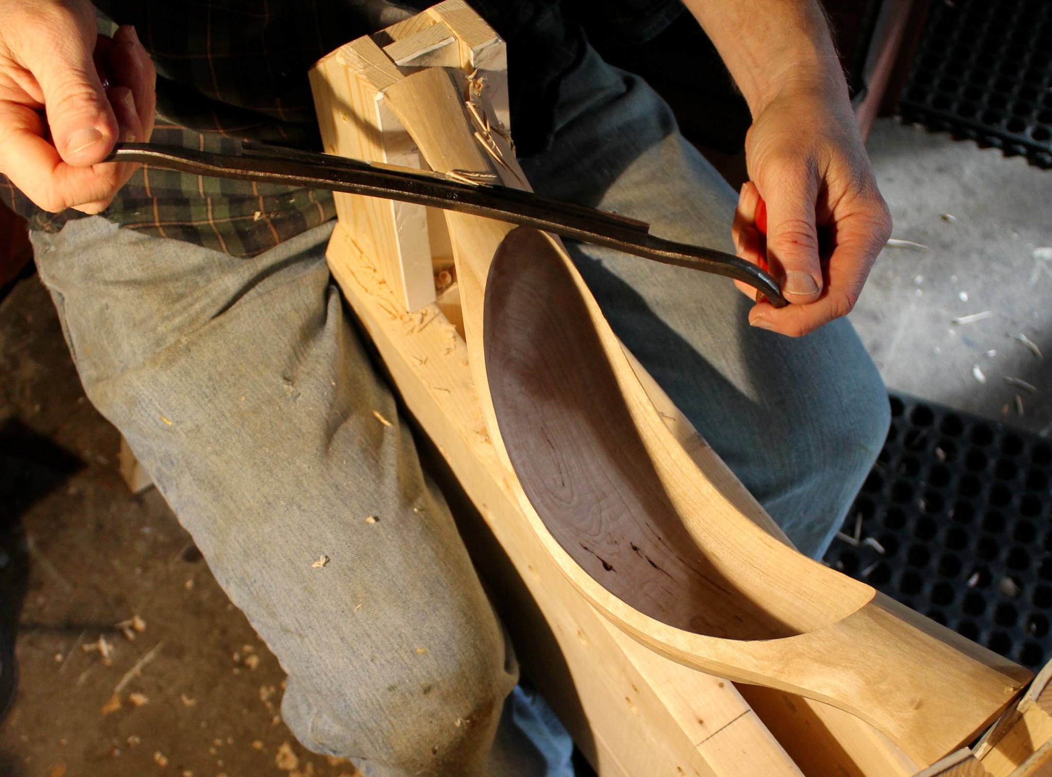 Asymmetrical Cherry Crook Bowl | David Fisher, Carving Explorations