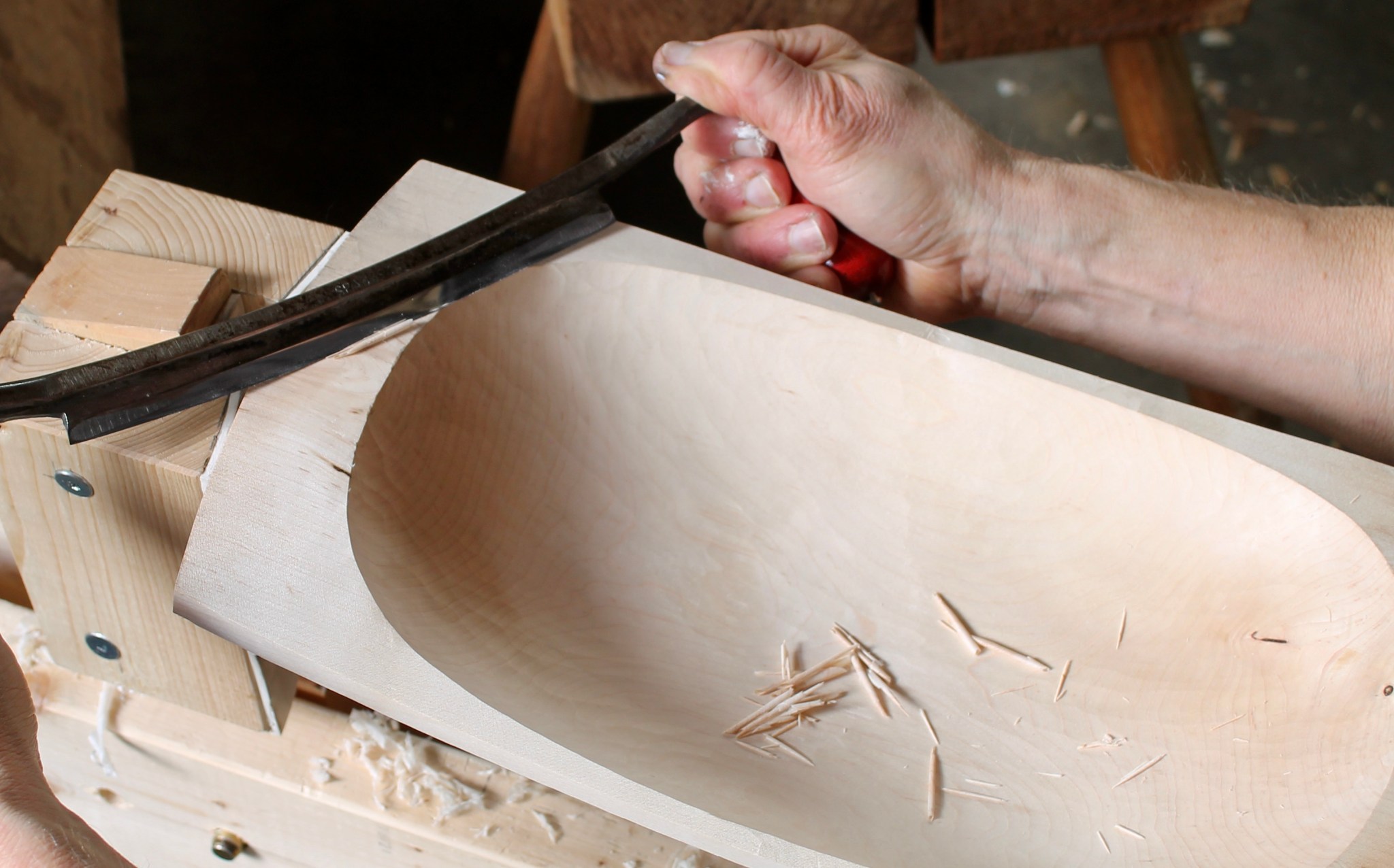 Drawknife Fun With a New Bowl | David Fisher, Carving Explorations