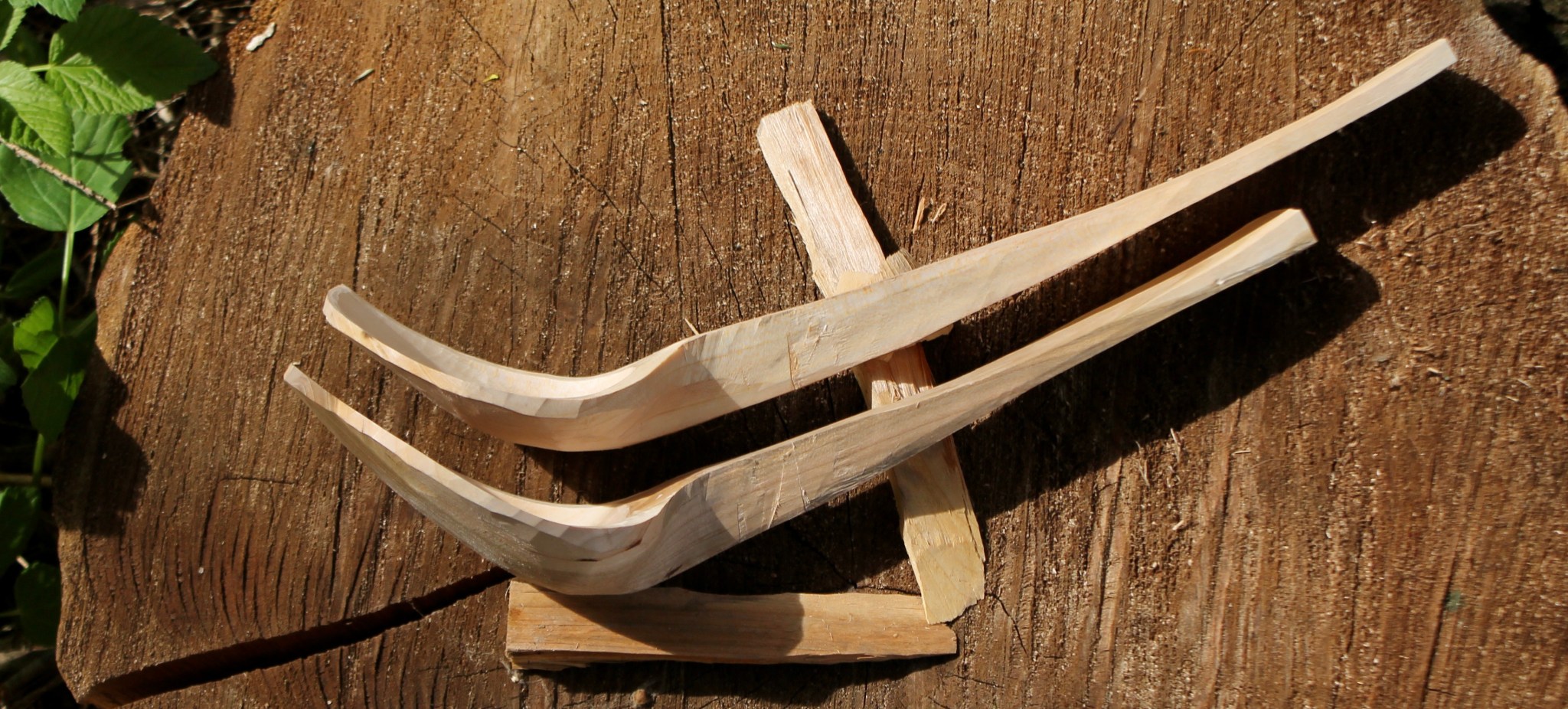 Riving a Cherry Crook | David Fisher, Carving Explorations