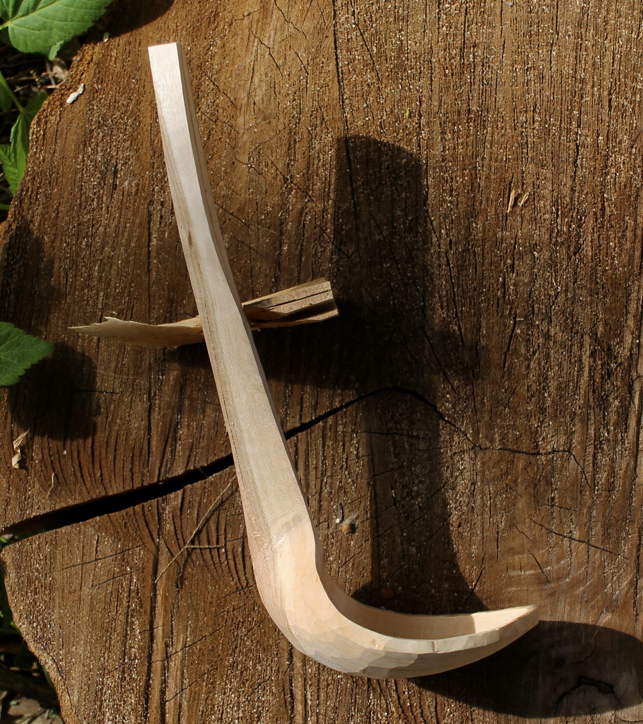 Riving a Cherry Crook | David Fisher, Carving Explorations