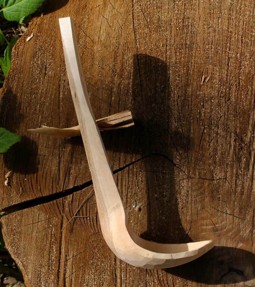 Riving a Cherry Crook | David Fisher, Carving Explorations